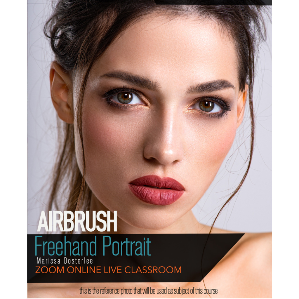 Realistic Portrait in Airbrush, Freehanding | course *Live Recorded* – Foxy Studio